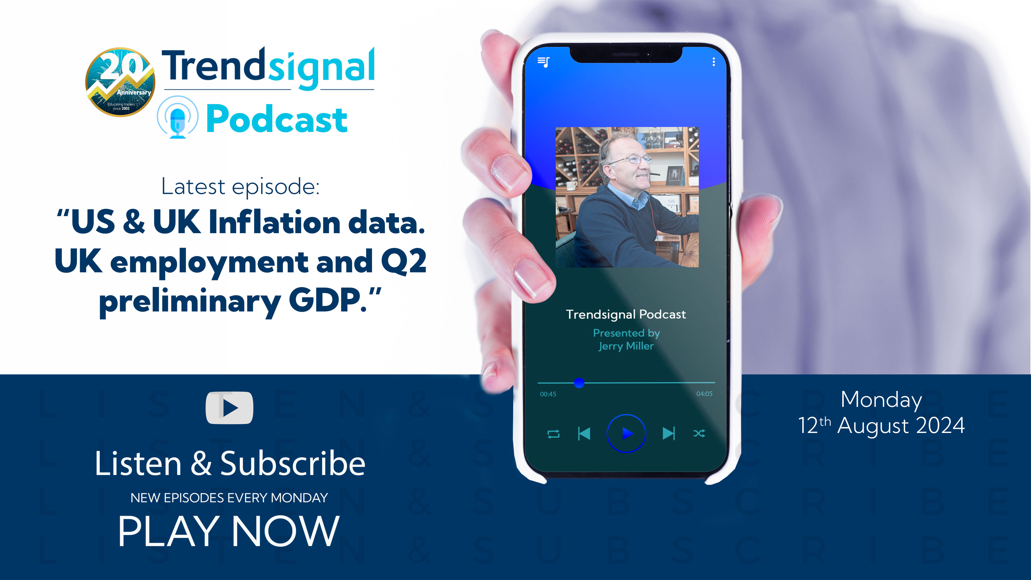Podcast: US & UK Inflation data.UK employment and Q2 prelim